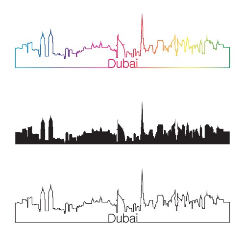 Dubai Skyline Vector Images (over 2,200)