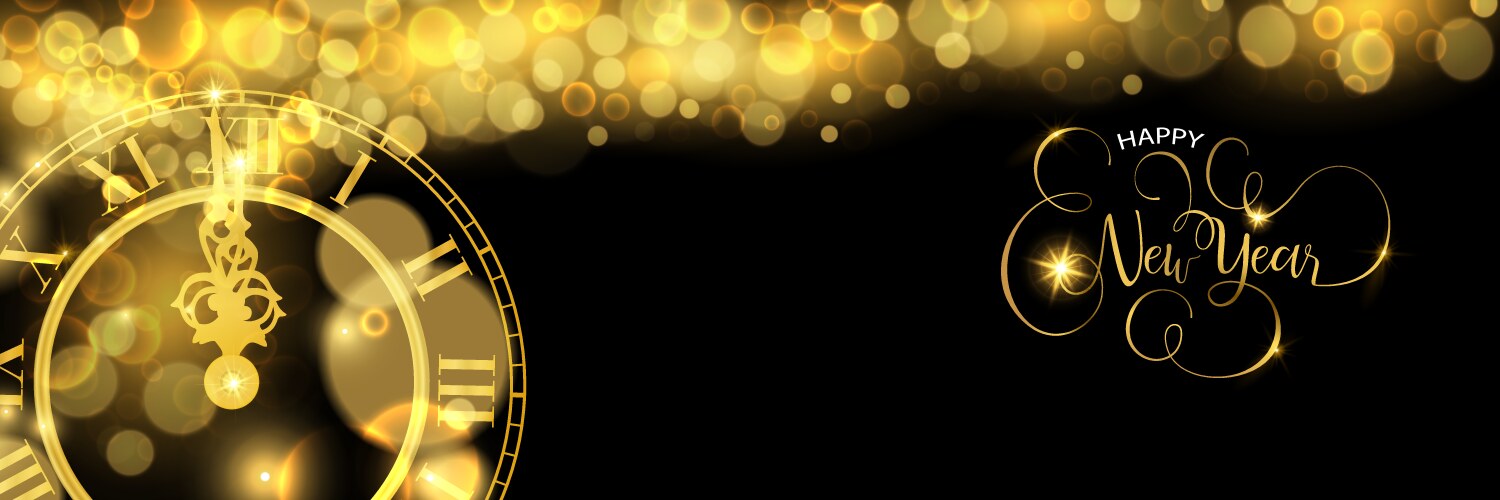 Banner with clock Royalty Free Vector Image - VectorStock