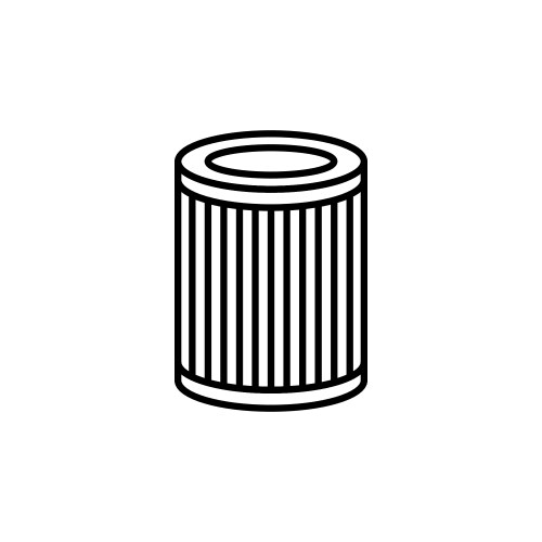 Oil filter icon set car engine fuel filtration Vector Image