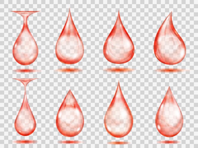 Realistic falling transparent drop cream soap Vector Image