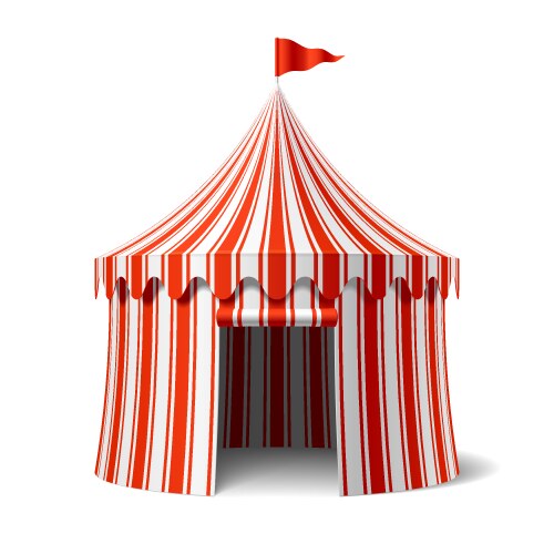 Bright colors circus tent Royalty Free Vector Image
