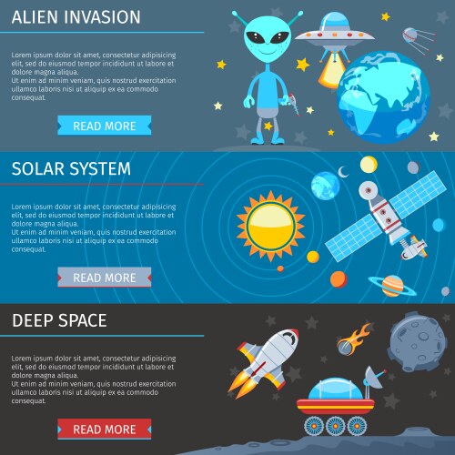 Astronomy timeline concept Royalty Free Vector Image