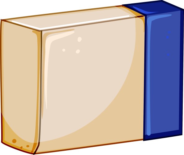 Paper eraser cartoon Royalty Free Vector Image