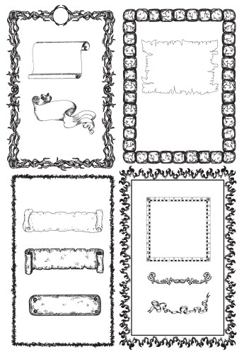 Medieval Dividers Vector Images (over 260)