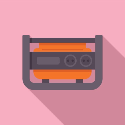 Portable power station providing electricity Vector Image