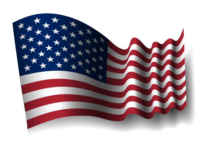 Abstract American Flag Royalty Free Vector Image