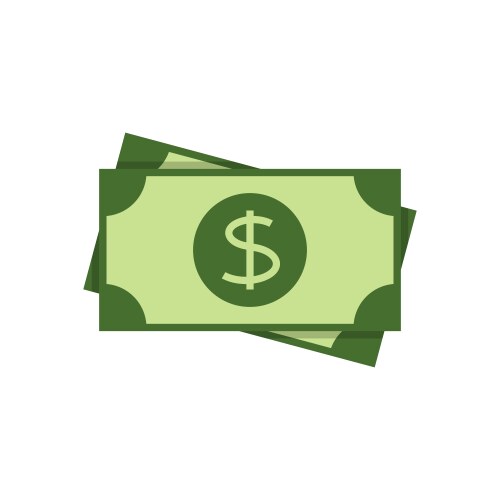 Flat money Royalty Free Vector Image - VectorStock