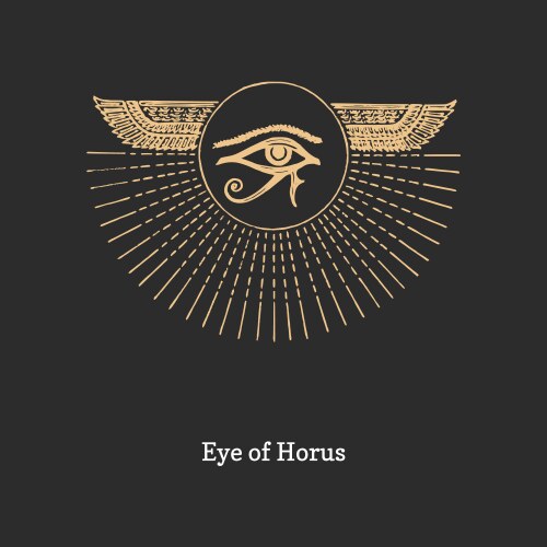 Ancient egyptian symbol eye of horus emblem Vector Image