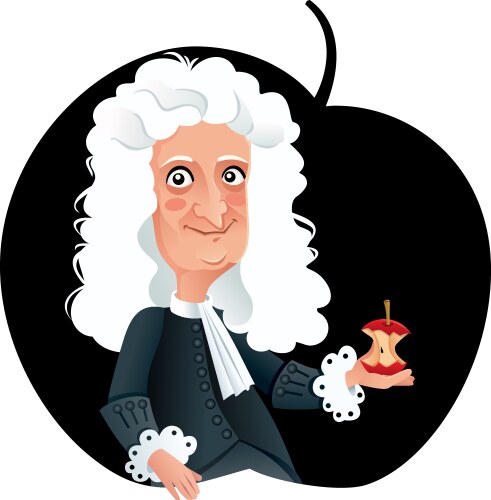 Isaac Newton Cartoon Vector Images (over 100)