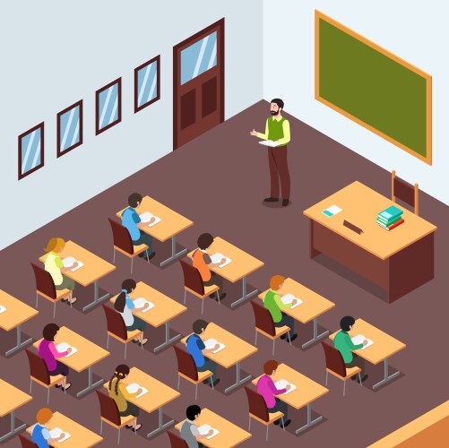 Classroom Isometric Vector Images (over 3,600)