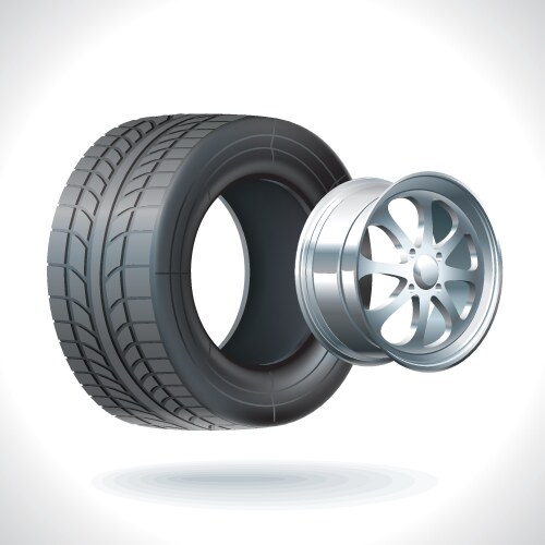 Object tire side Royalty Free Vector Image - VectorStock