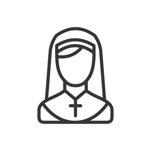 Cartoon Nun Vector Images (over 560)