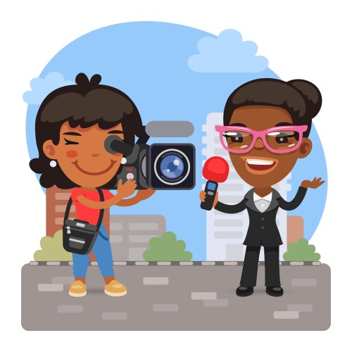 Journalist Cartoon Vector Images (over 8,200)