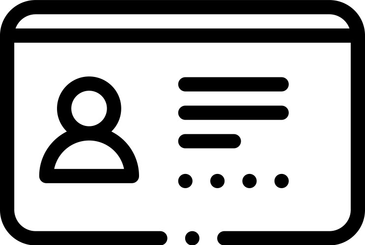 Driver icon thin linear style design isolated Vector Image