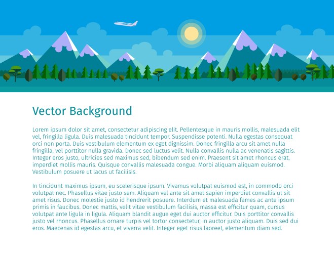 Pink sky and mountains landscape Royalty Free Vector Image