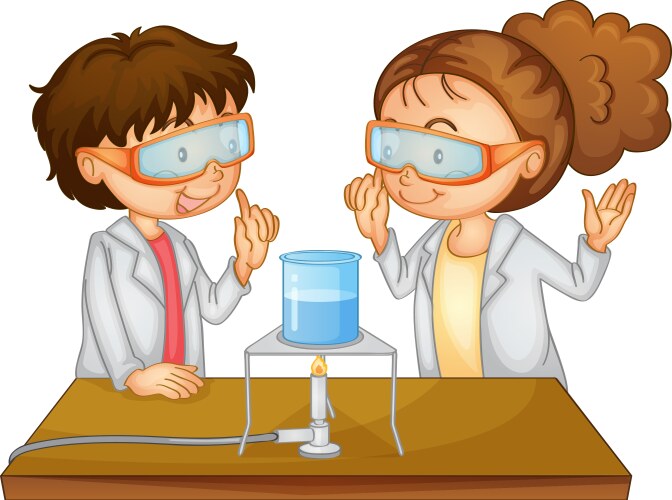 Magnet and objects experiment Royalty Free Vector Image