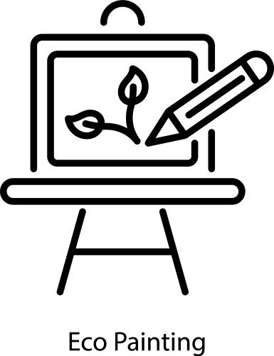 Painting canvas Royalty Free Vector Image - VectorStock