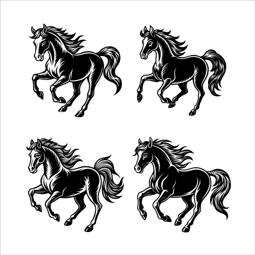 Cartoon Horse Silhouette Vector Images (over 16,000)