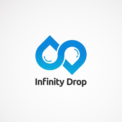 Infinity cloud logo design icon template Vector Image
