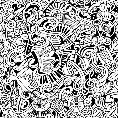 Music pattern Royalty Free Vector Image - VectorStock