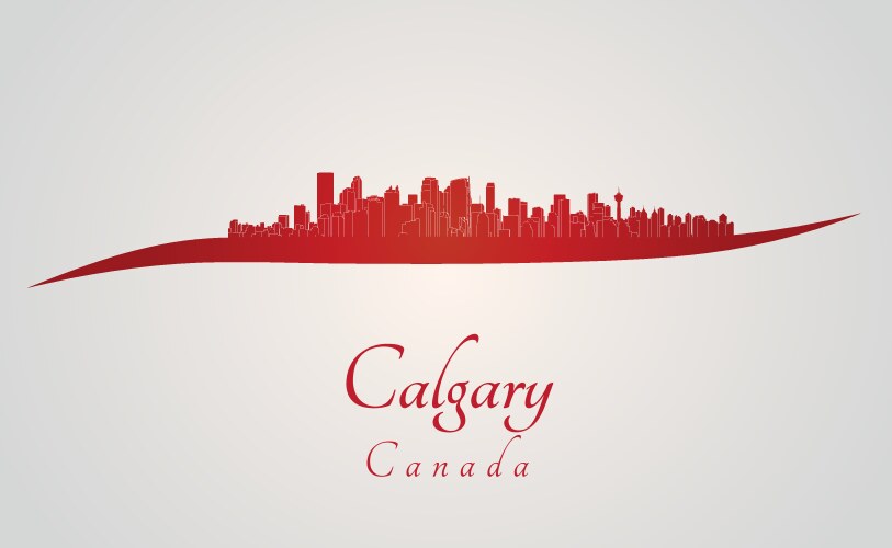 Canada brampton city skyline isolated Royalty Free Vector