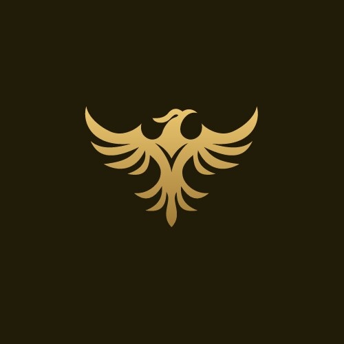 Phoenix raise logo Royalty Free Vector Image - VectorStock