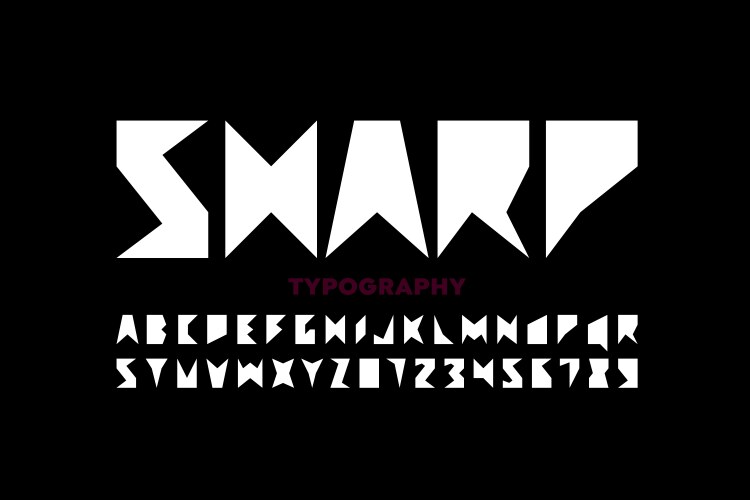 Bold Sharp Font Vector Images (over 1,700)