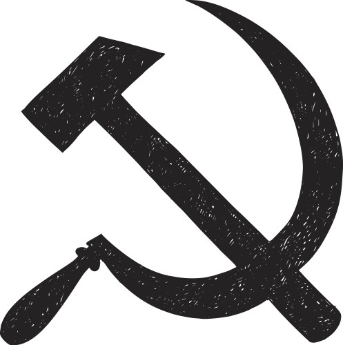 Sickle and hammer flat icon Royalty Free Vector Image