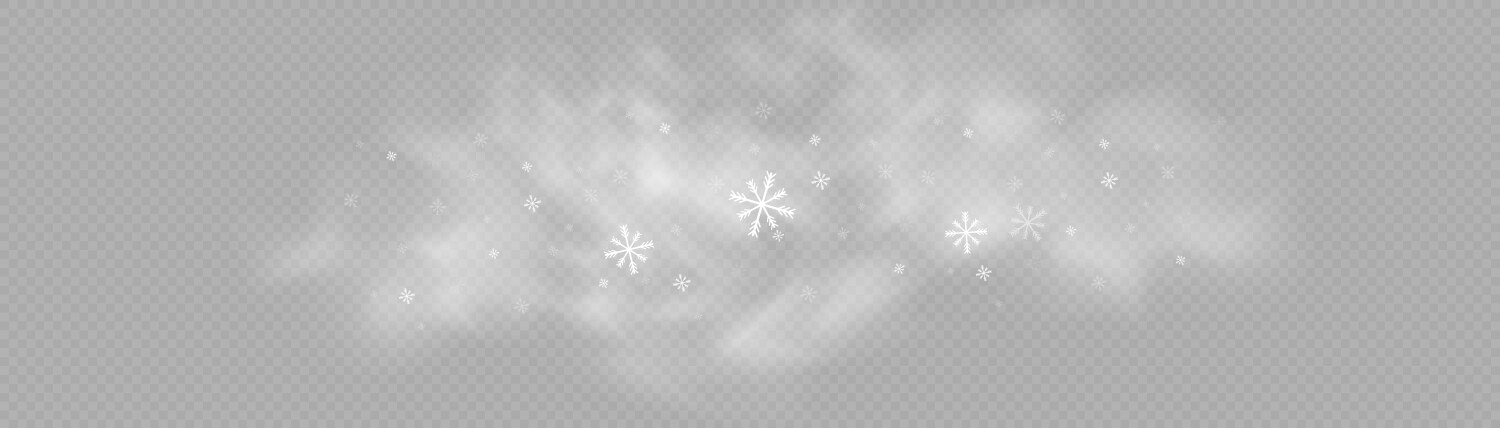 Winter snow wind fog white gradient decorative Vector Image