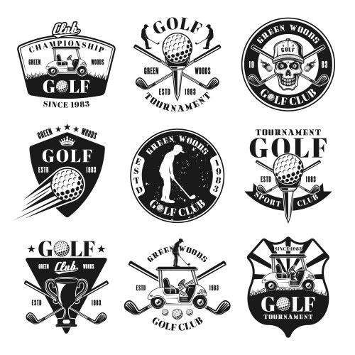 Vintage Golf Vector Images (over 6,000)