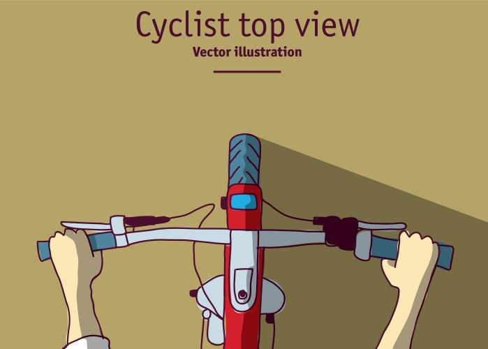 Top view bicycle Vector Images & Graphics for Commercial Use | VectorStock