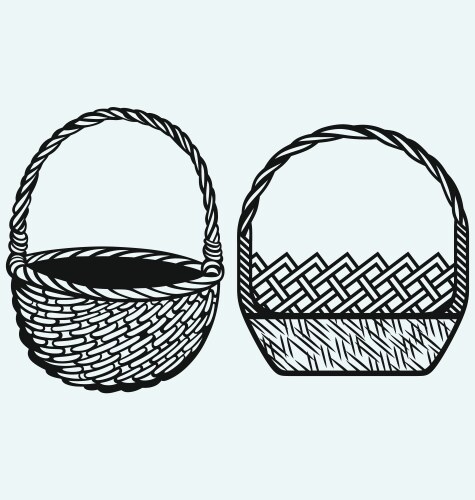 Empty Easter Basket Vector Images (over 1,300)