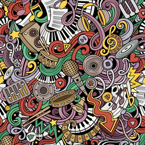 Music pattern Royalty Free Vector Image - VectorStock
