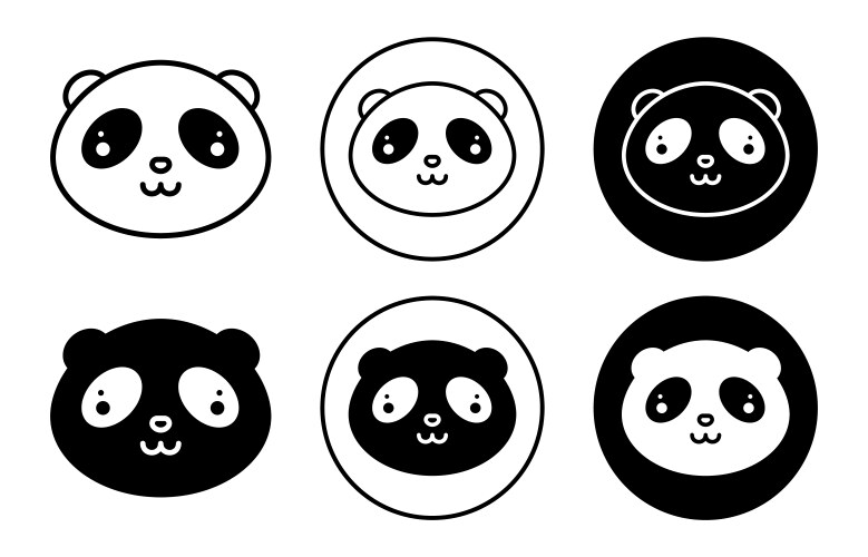 Teddy bear icon black line art Royalty Free Vector Image