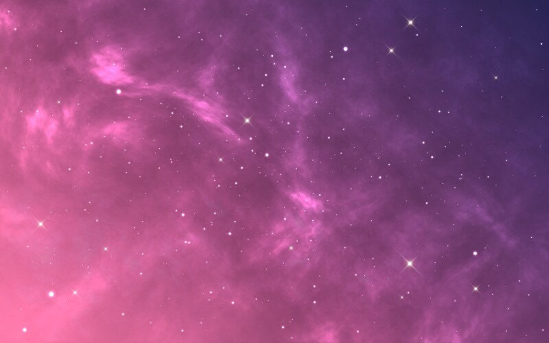 Cosmos background starry nebula with magic shine Vector Image