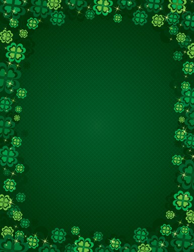 Shamrock Green Patricks Day Background – Royalty-Free Vector | VectorStock