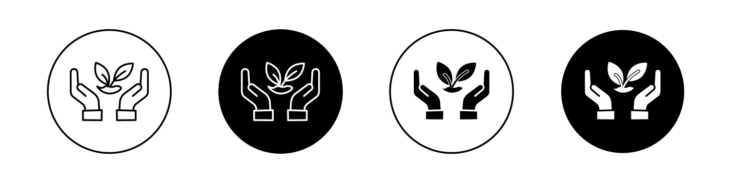 Environment protection icon set eco symbol Vector Image
