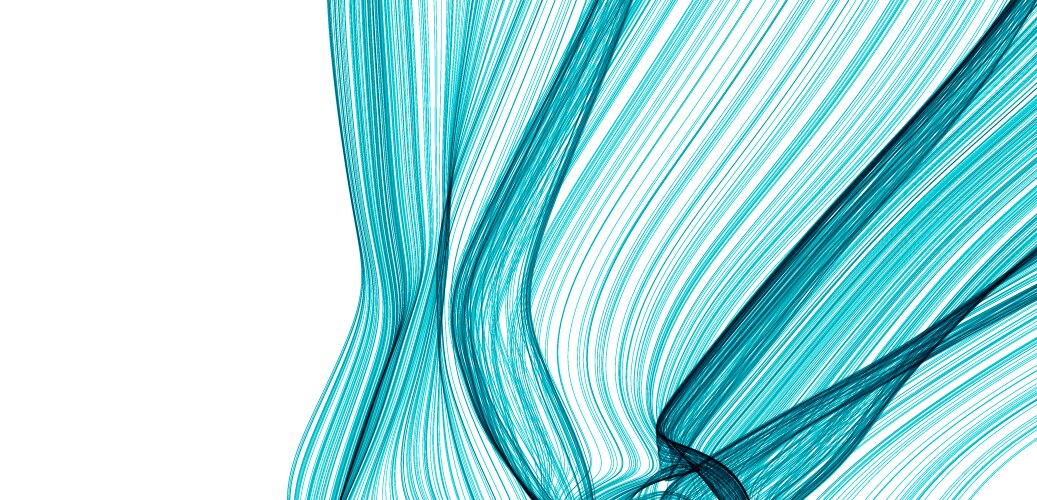 Abstract flowing wave lines design element Vector Image