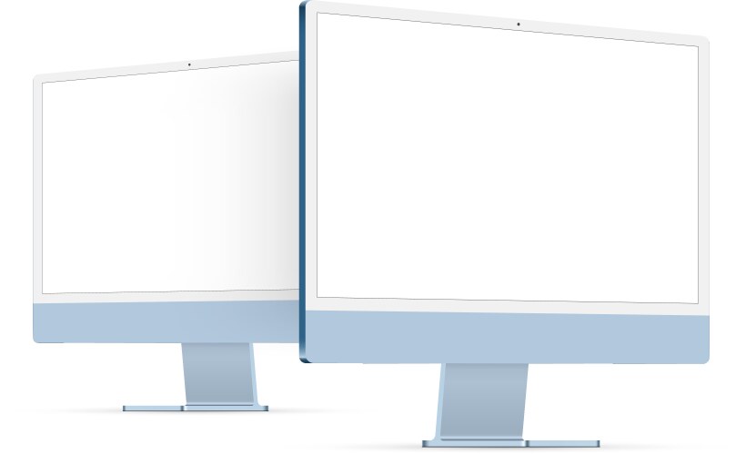 Screen Monitor Computer Side View Vector Images (over 610)