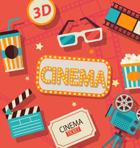 Cinema concept Royalty Free Vector Image - VectorStock