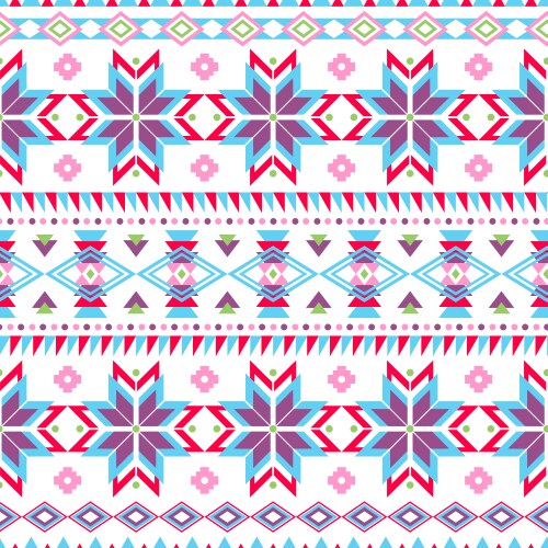 Mexican seamless textile pattern Royalty Free Vector Image