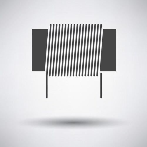 Inductor coil icon Royalty Free Vector Image - VectorStock