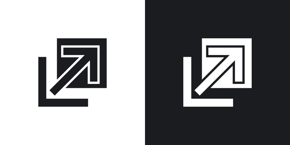 Resize icon set Royalty Free Vector Image - VectorStock