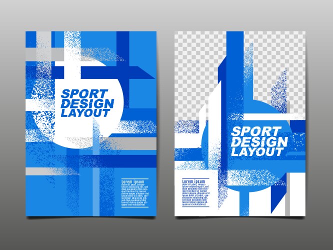 Sport design layout template Royalty Free Vector Image