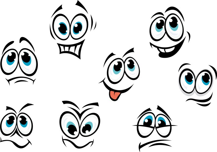 Cartoon Faces Funny Vector Images (over 390,000)