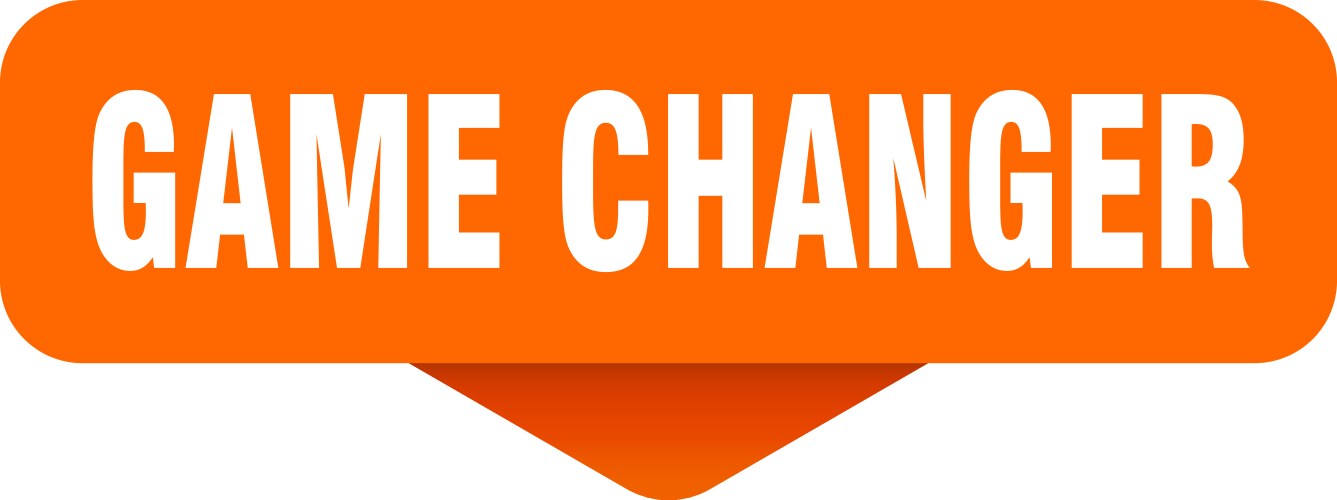 Game changer sticker sign Royalty Free Vector Image