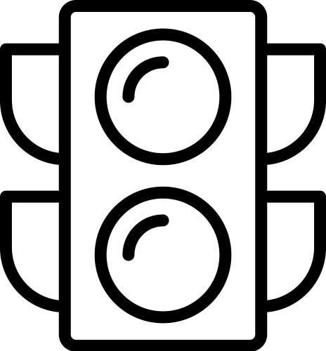 Outline of Traffic Signal Vector Images (over 7,100)