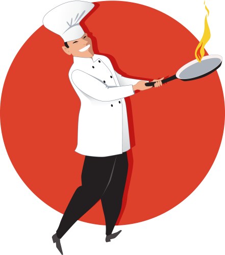 French chef Royalty Free Vector Image - VectorStock