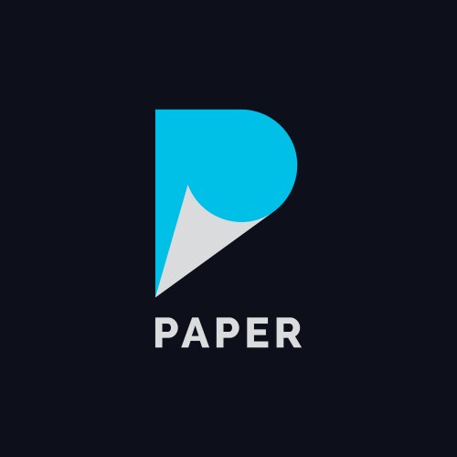 Logo paper roll mills branding business papers Vector Image