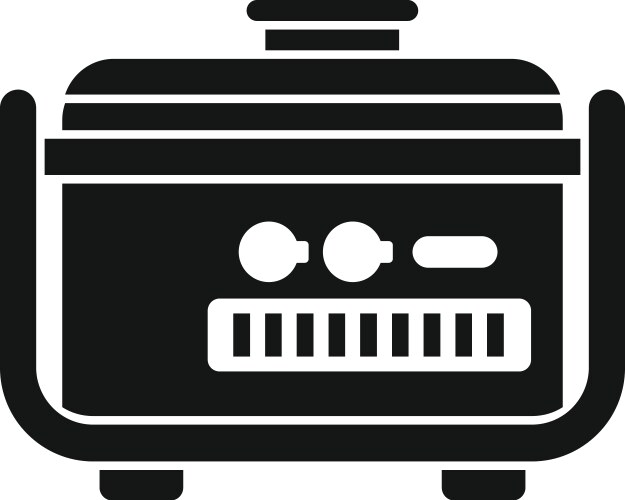 Portable power generator supplying electricity Vector Image